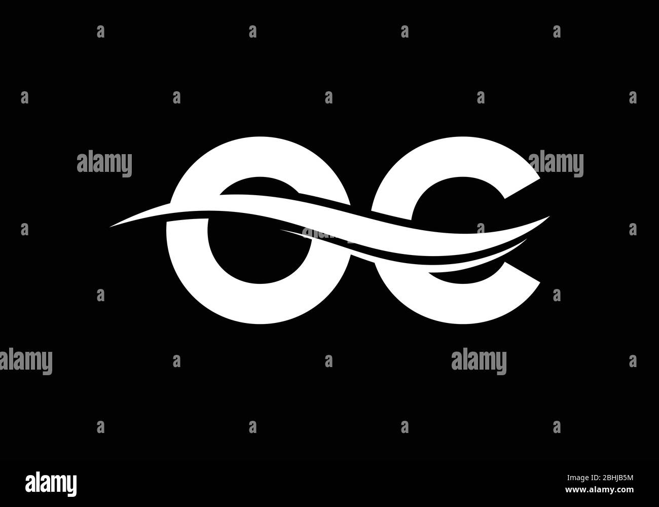 Initial Monogram Letter O C Logo Design Vector Template. OC Letter Logo ...