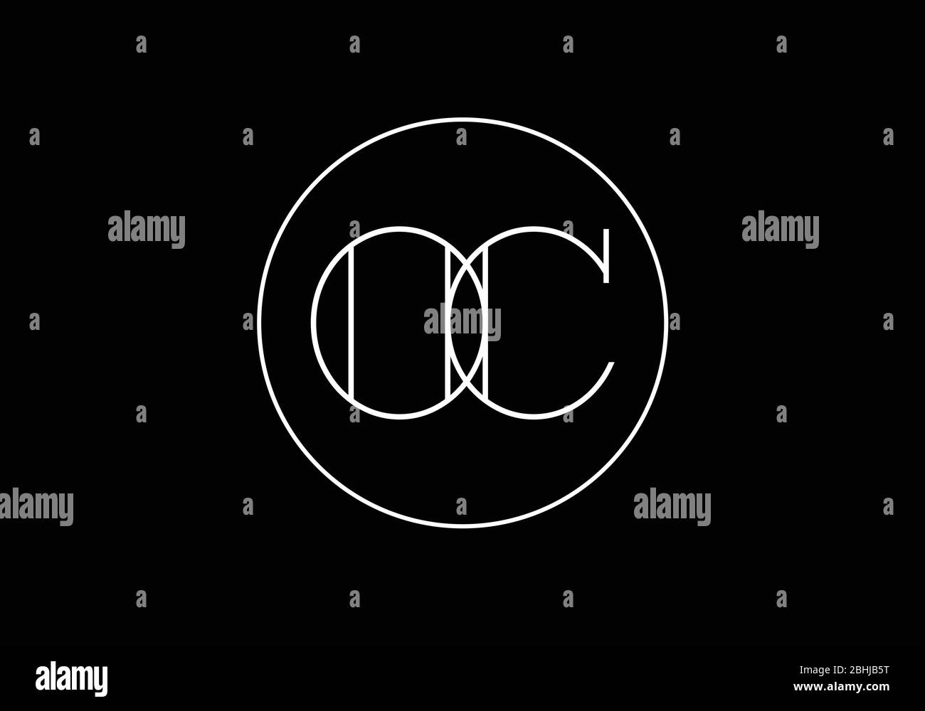 Initial Monogram Letter O C Logo Design Vector Template. OC Letter Logo ...