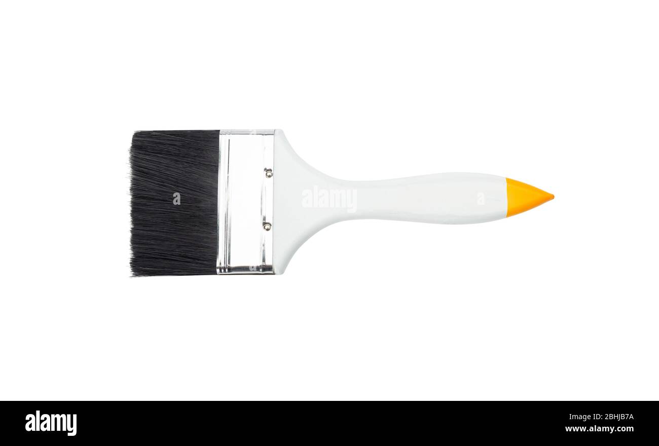 Paintbrush isolated on white background with clipping path Stock Photo ...