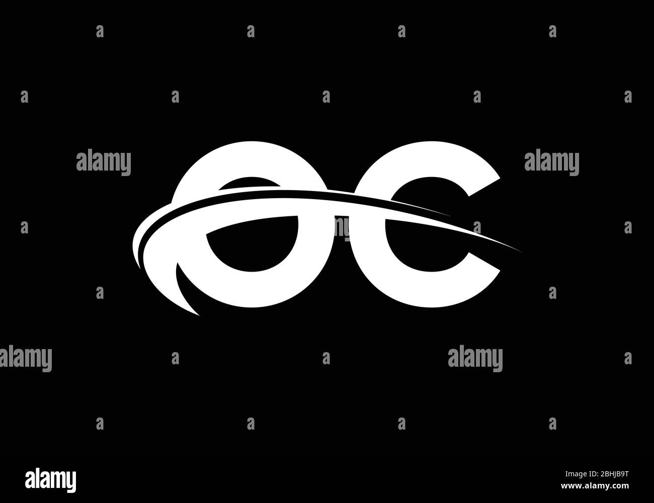 Initial Monogram Letter O C Logo Design Vector Template. OC Letter Logo ...