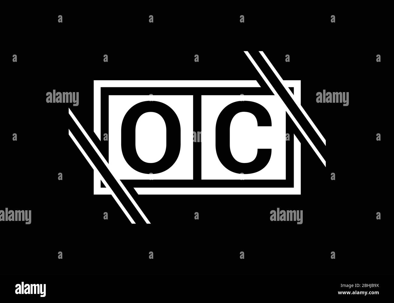 Initial Monogram Letter O C Logo Design Vector Template. OC Letter Logo ...