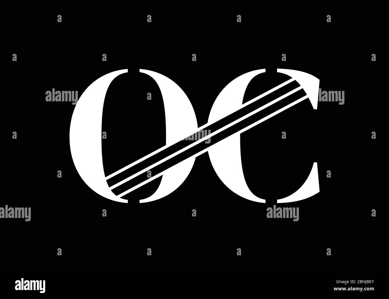 Initial Monogram Letter O C Logo Design Vector Template. OC Letter Logo ...