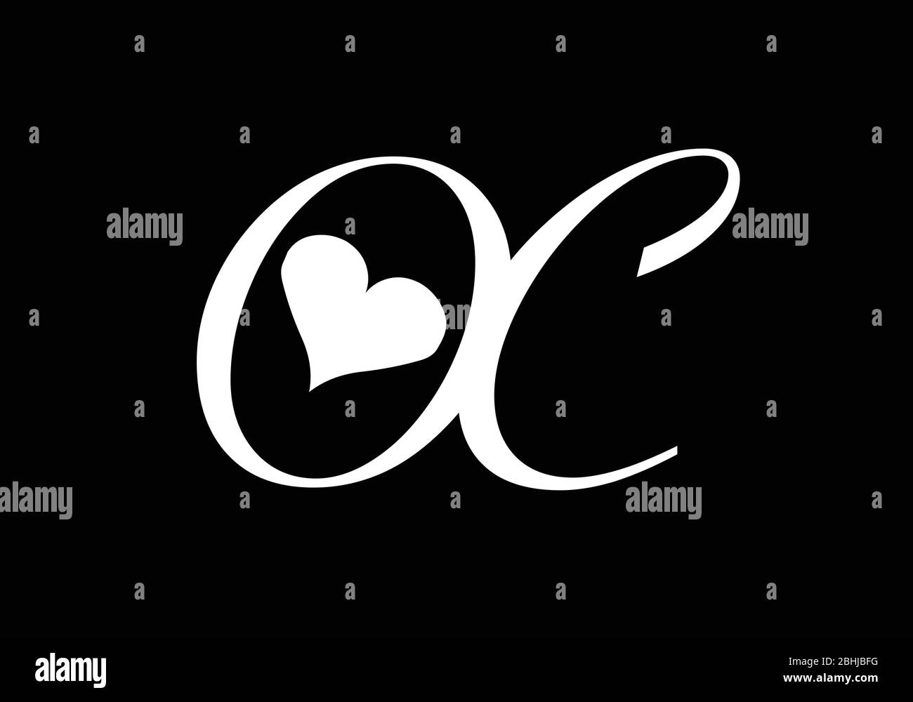 Initial Monogram Letter O C Logo Design Vector Template. OC Letter Logo ...