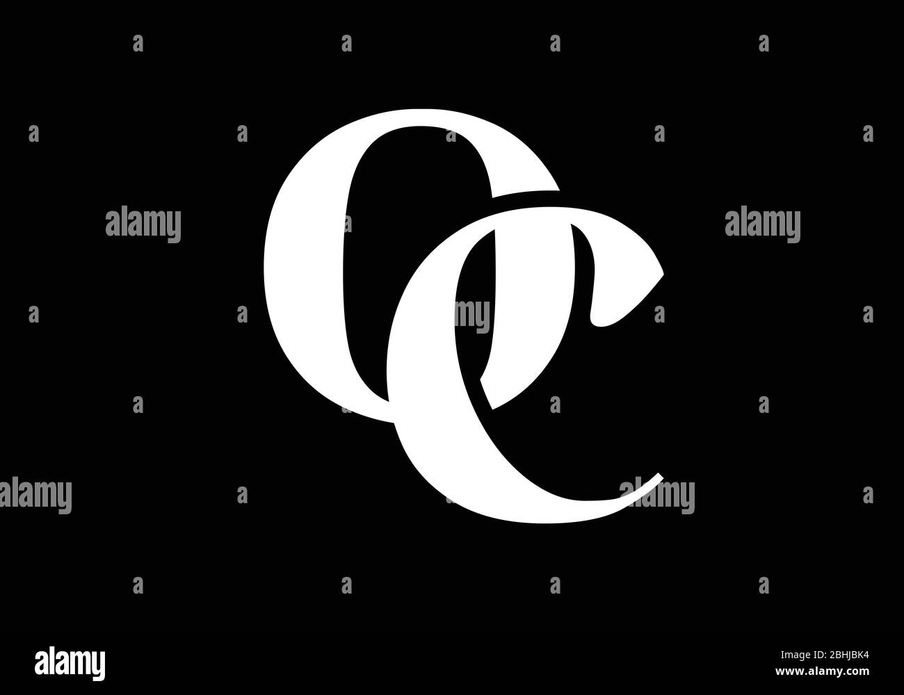 Initial Monogram Letter O C Logo Design Vector Template. OC Letter Logo ...