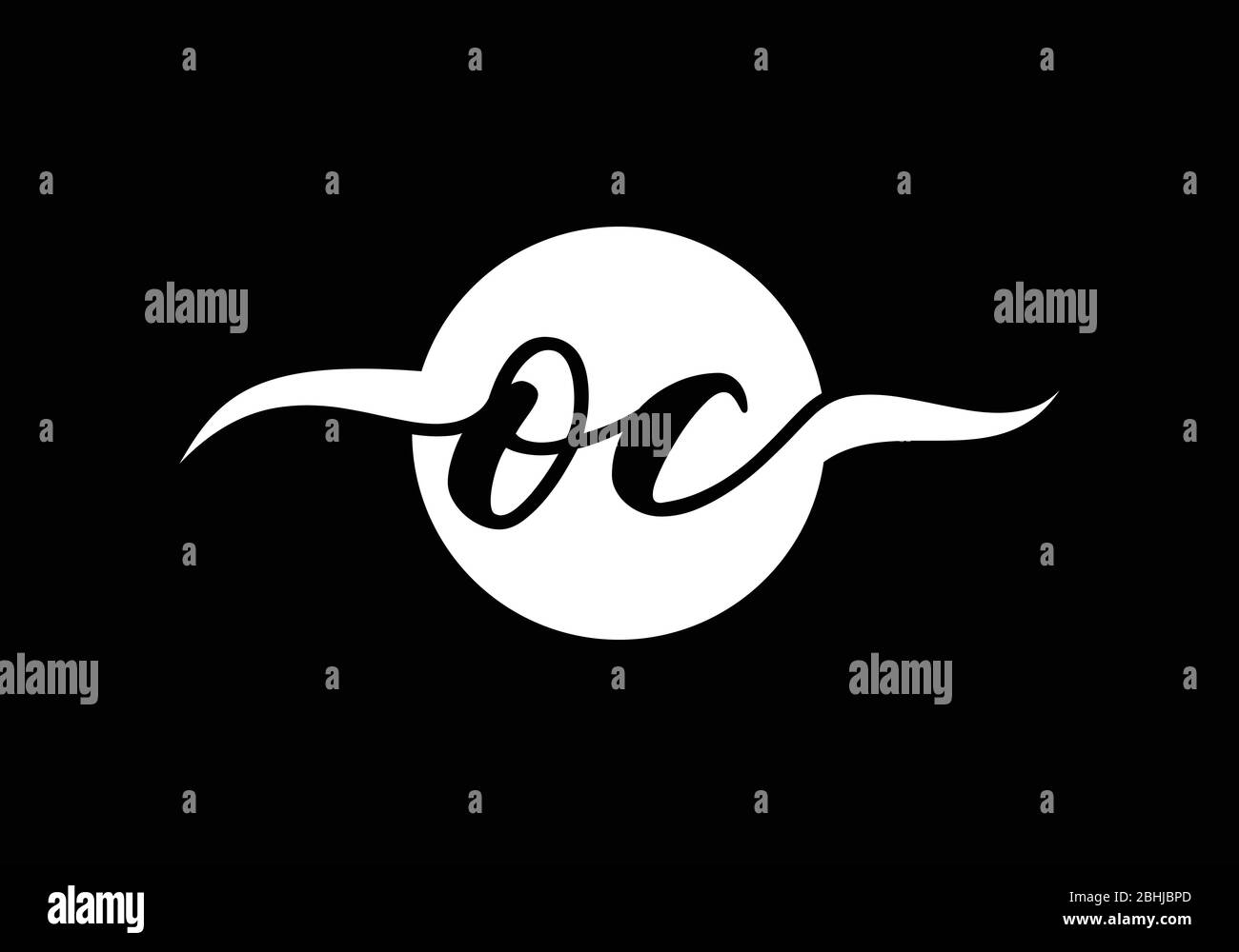 Initial Monogram Letter O C Logo Design Vector Template. OC Letter Logo ...