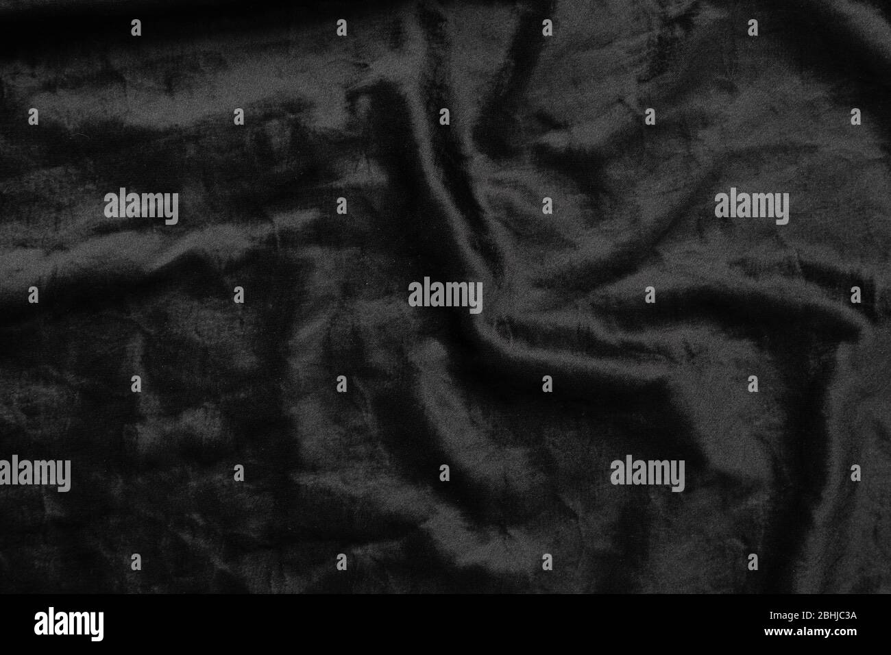 Abstract black fabric cloth texture background or liquid wave or wavy ...