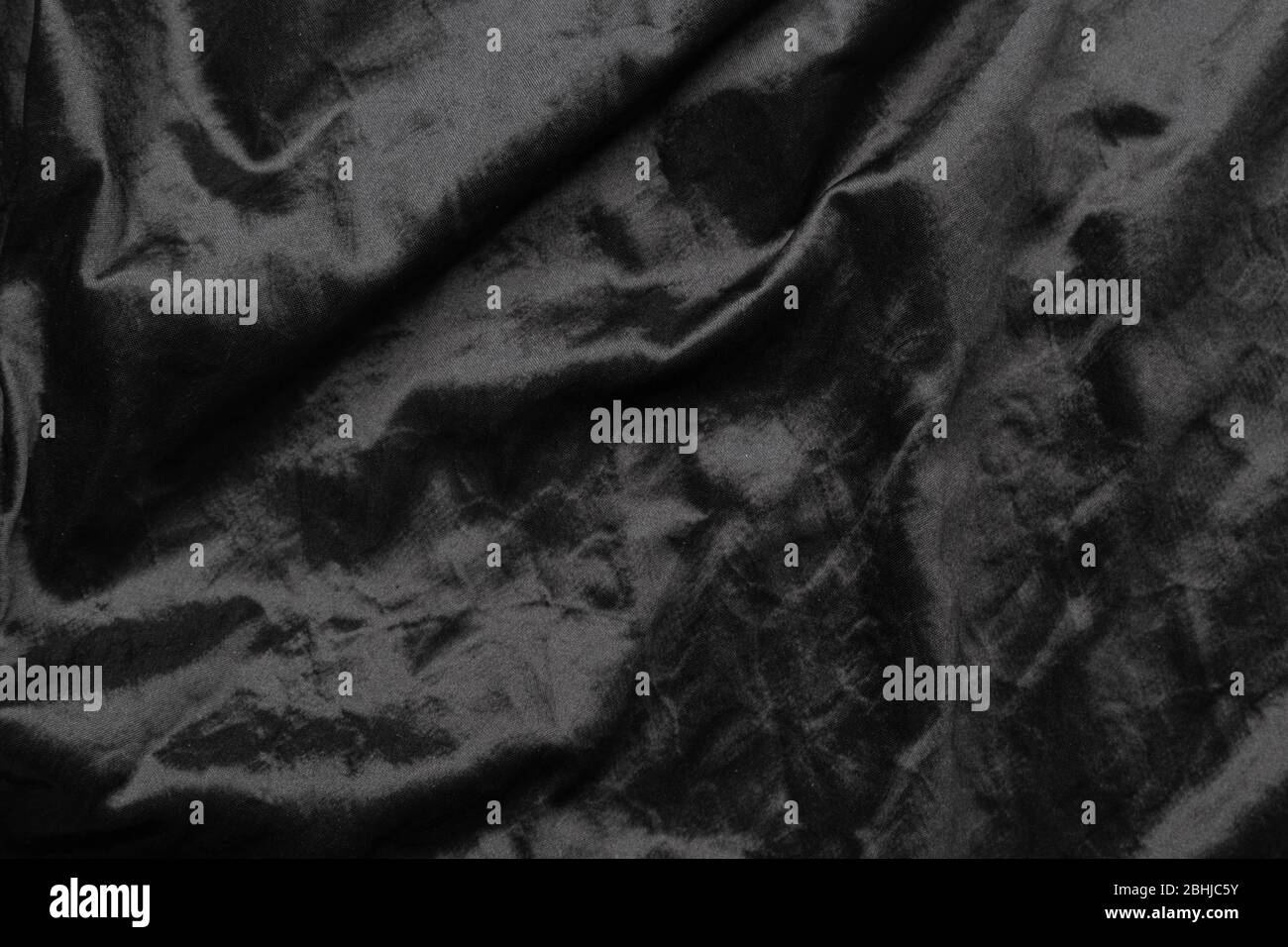 Abstract black fabric cloth texture background or liquid wave or wavy ...