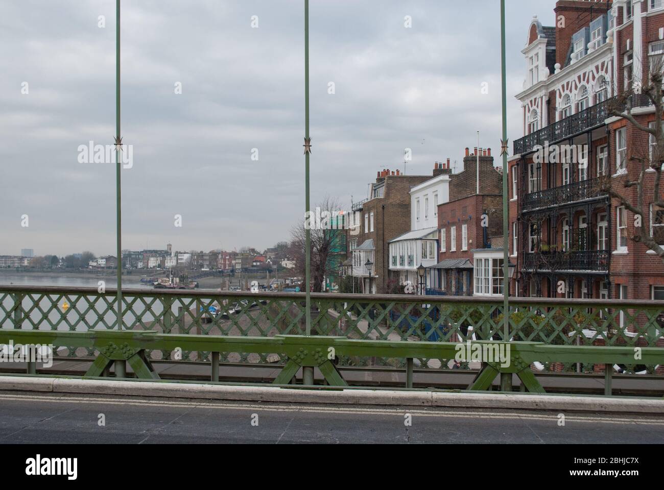 Suspension Bridge Victorian Architecture Engineering Green Gold