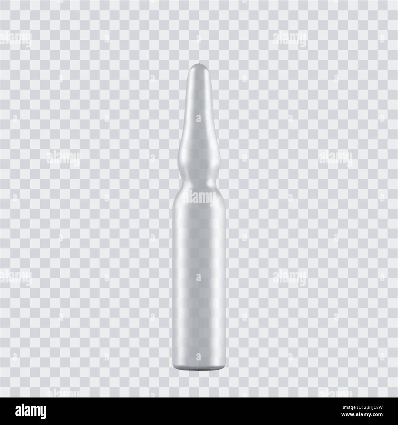 Realistic glass bottles, ampules. 3d glass blank medical containers ...