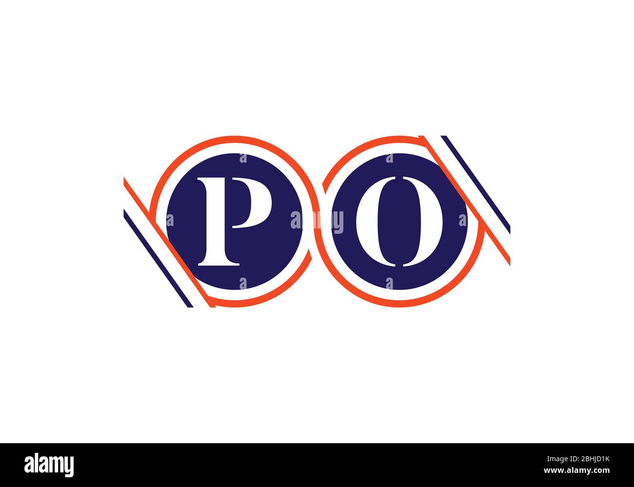 Initial Monogram Letter P O Logo Design Vector Template. PO Letter Logo ...