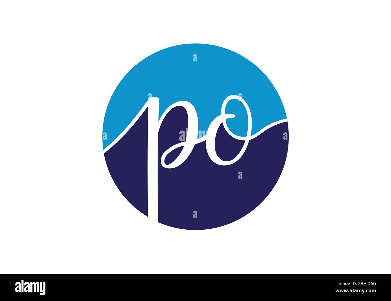 Initial Monogram Letter P O Logo Design Vector Template. PO Letter Logo ...