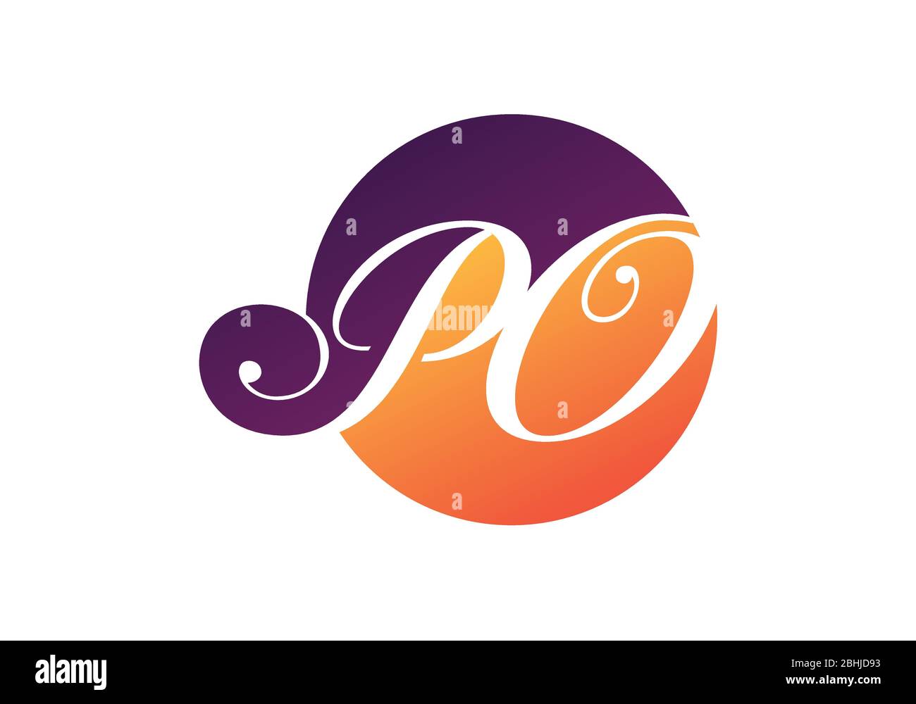 Initial Monogram Letter P O Logo Design Vector Template. PO Letter Logo ...
