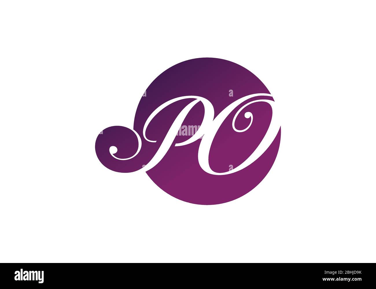 Initial Monogram Letter P O Logo Design Vector Template. PO Letter Logo ...