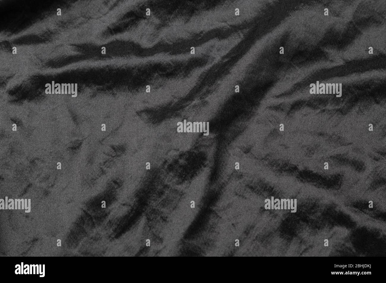 Abstract black fabric cloth texture background or liquid wave or wavy ...