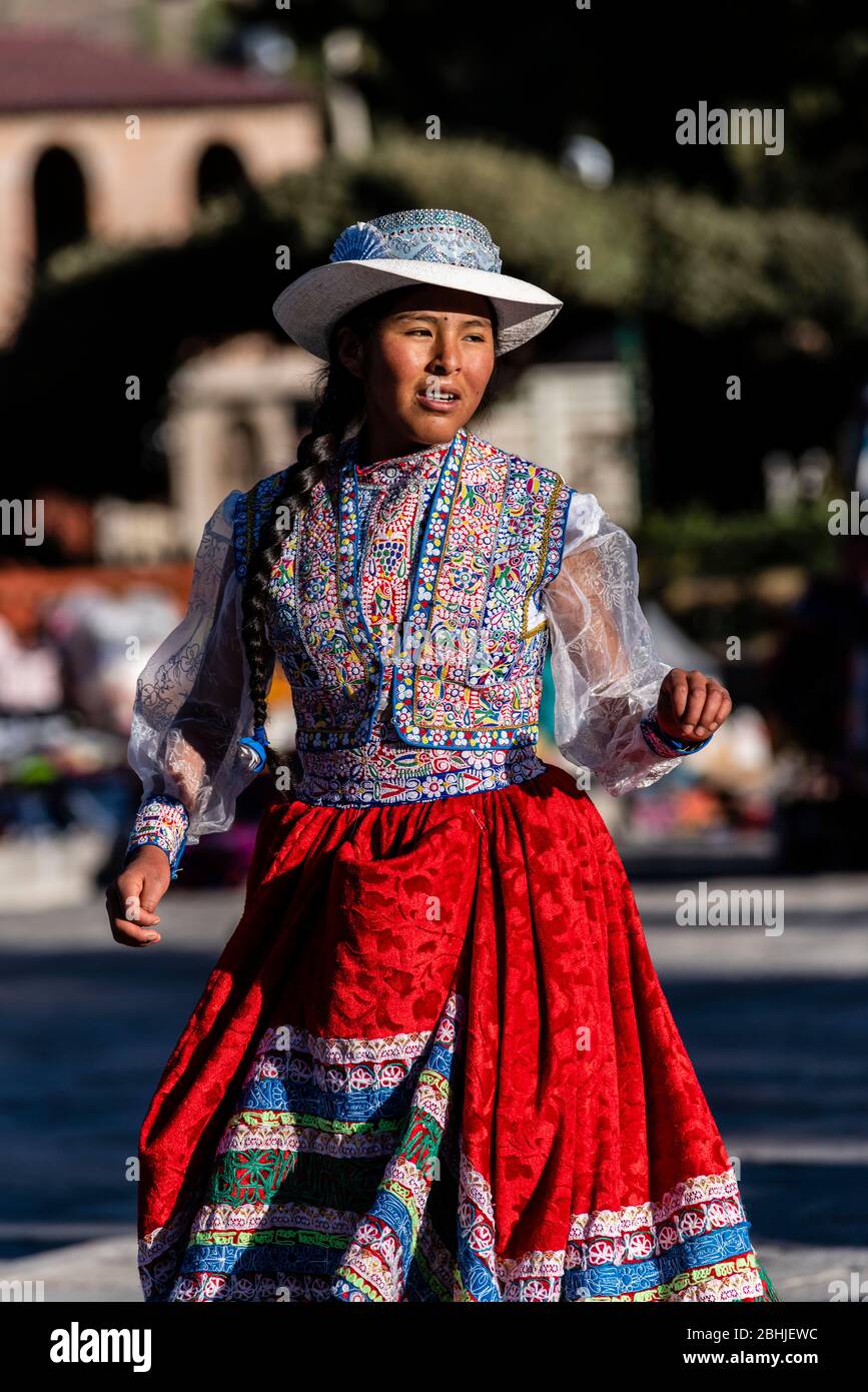 Colca valley,waititi dancer,Arequipa,Peru,South America Stock Photo - Alamy