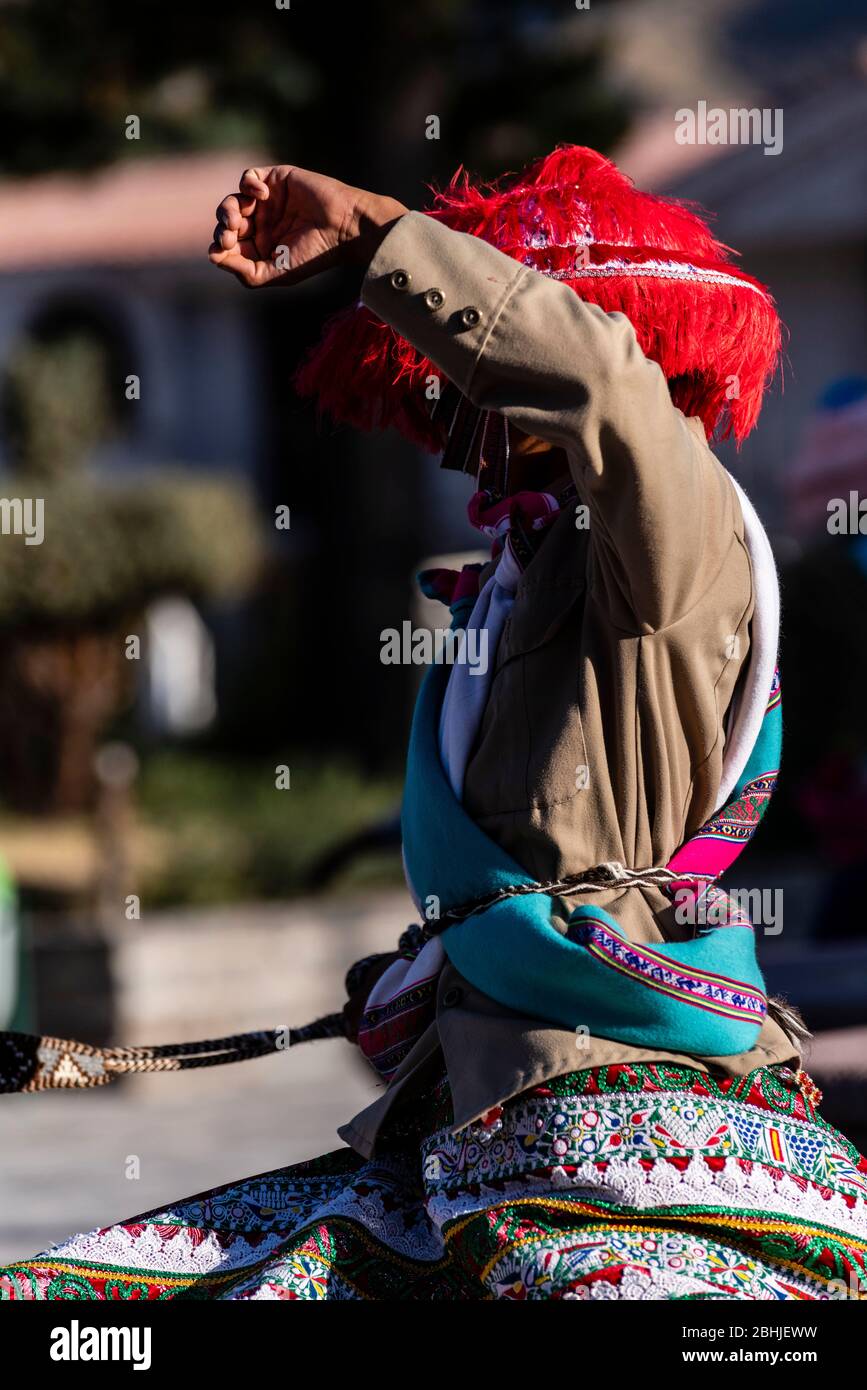 Colca valley,waititi dancer,Arequipa,Peru,South America Stock Photo - Alamy