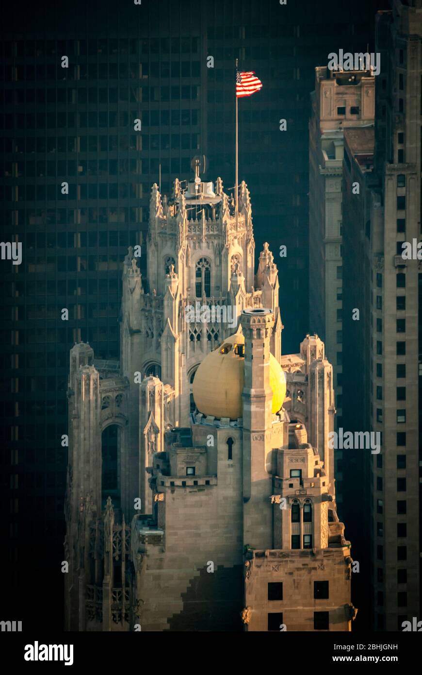 Tribune tower neo gothic architecture hi-res stock photography and ...