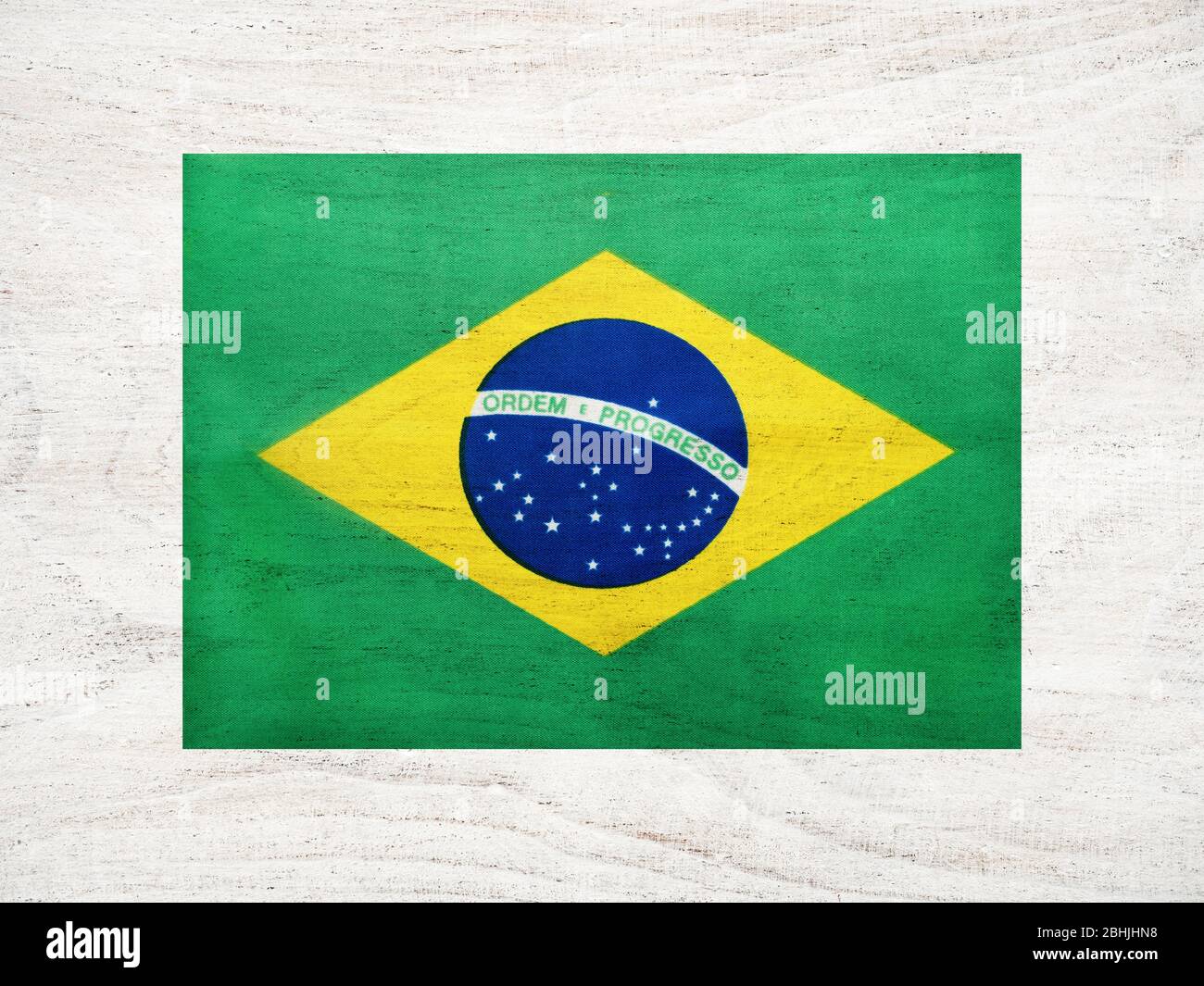 Brazilian flag. Beautiful greeting card. Close up Stock Photo - Alamy