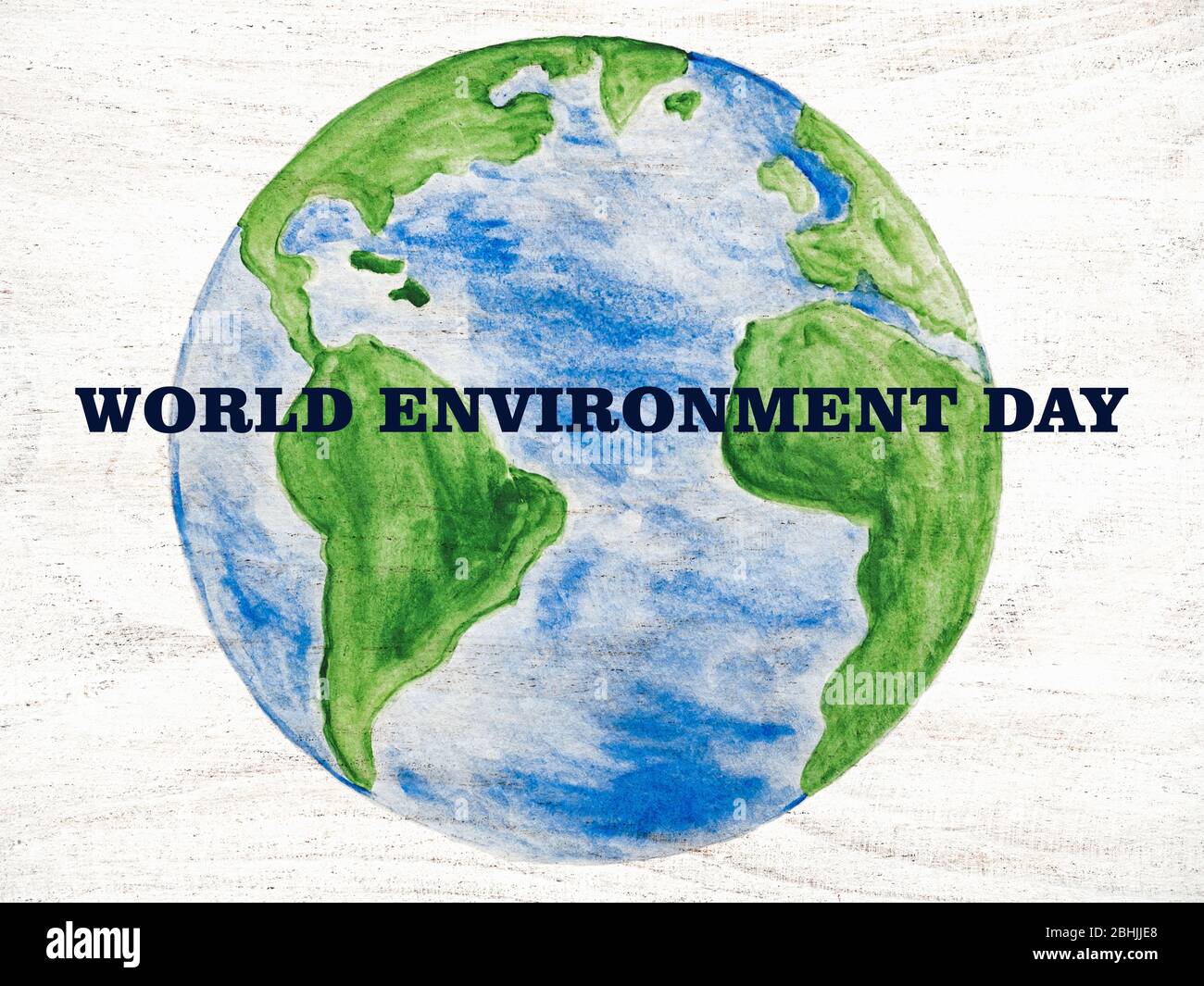 World Environment Day. Greeting card. Close up Stock Photo - Alamy