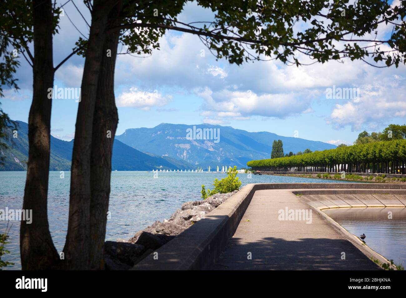 Aix-les-Bains, lake Bourget, France Stock Photo - Alamy