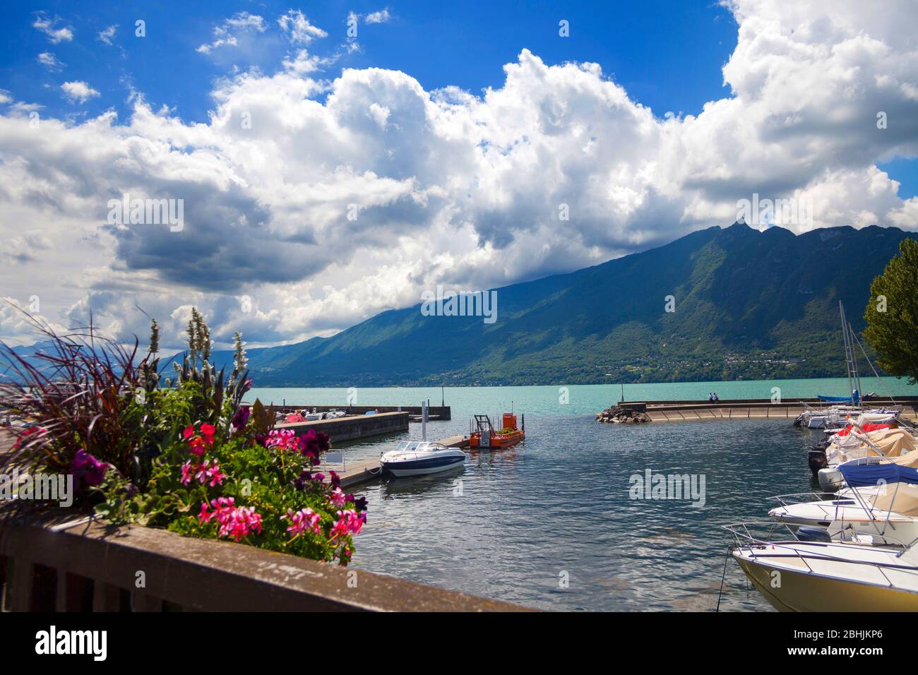 Aix-les-Bains, lake Bourget, France Stock Photo - Alamy