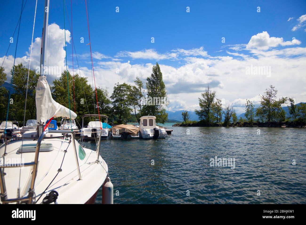 Aix-les-Bains, lake Bourget, France Stock Photo - Alamy
