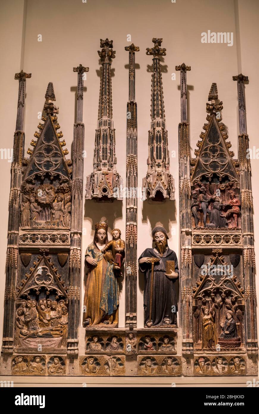 Gothic medieval art in the National Art Museum of Catalonia,anonymous ...