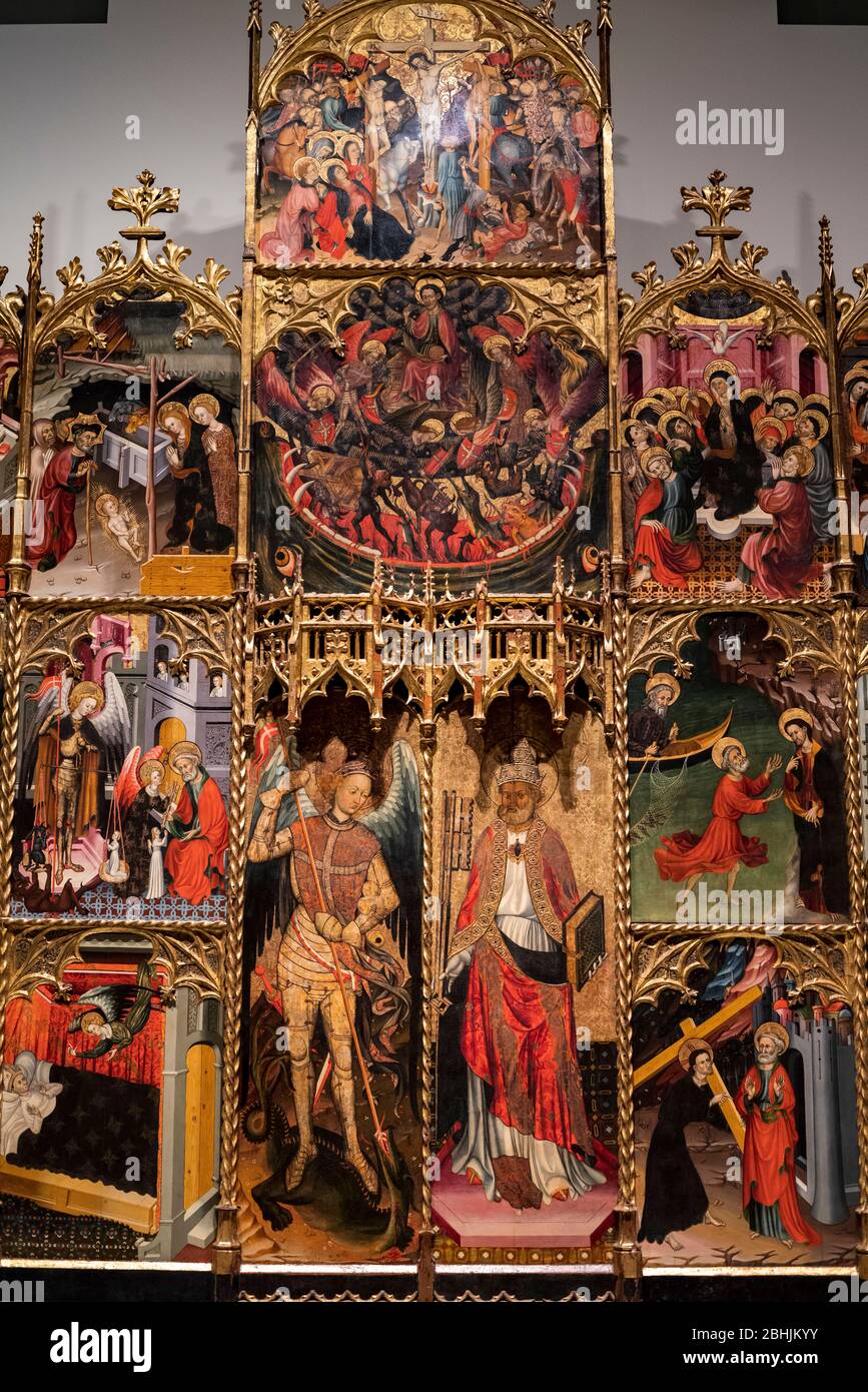 Gothic medieval art in the National Art Museum of Catalonia,Bernat ...