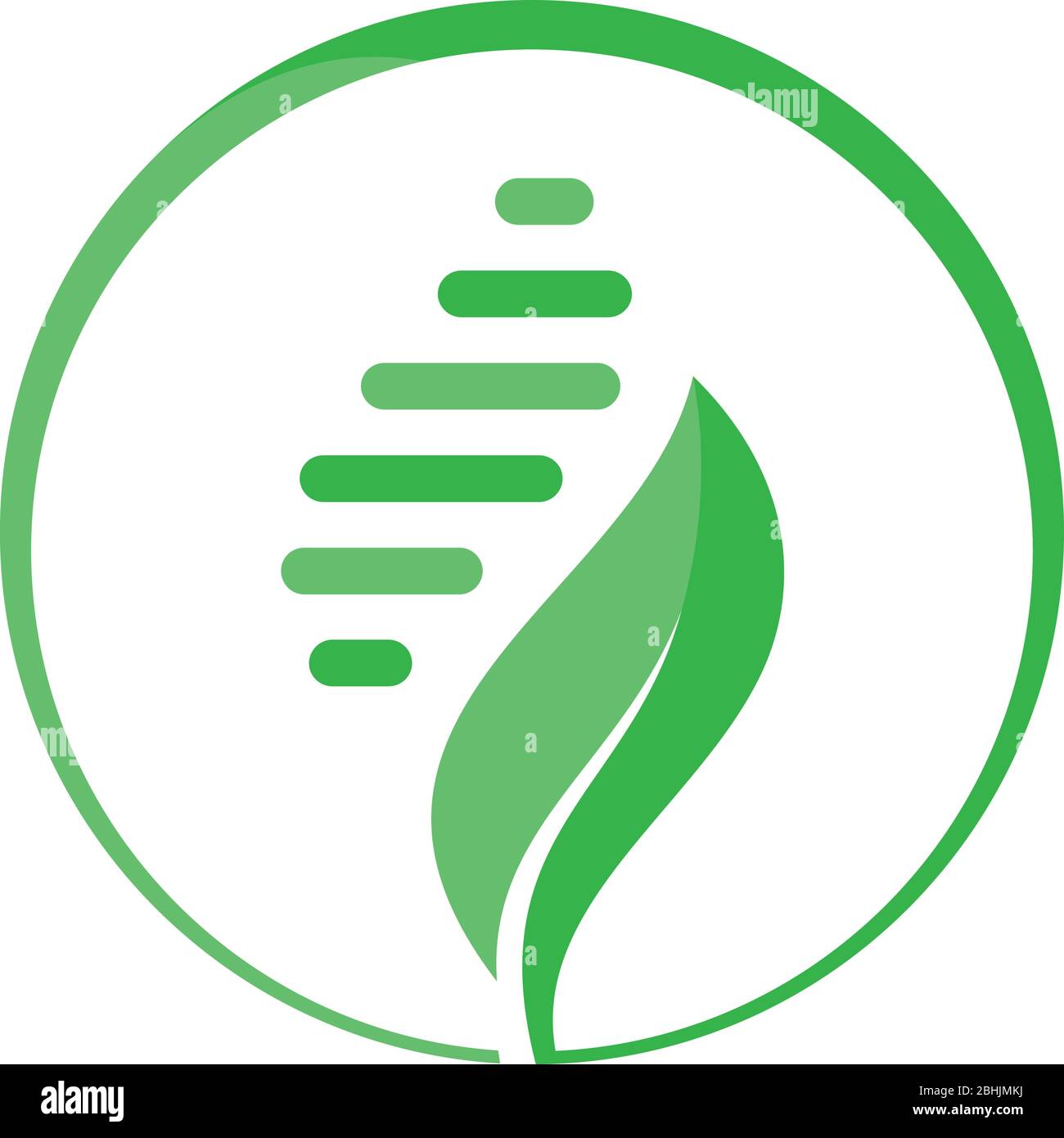 Round shaped leaf Stock Vector Images - Alamy