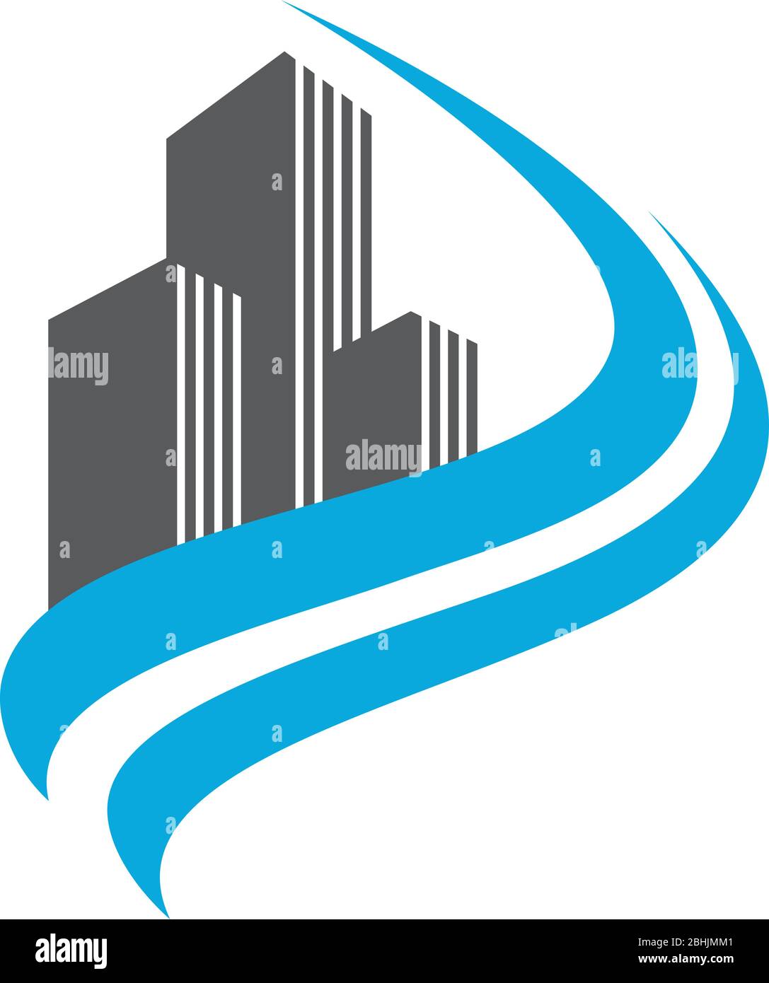 Symbol for real estate company or agency vector concept design ...