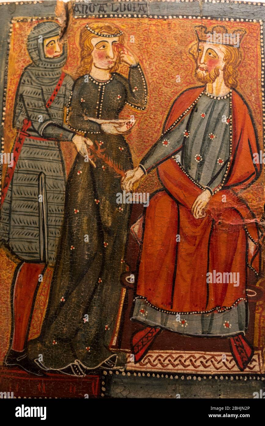 Gothic medieval art in the National Art Museum of Catalonia,Barcelona ...