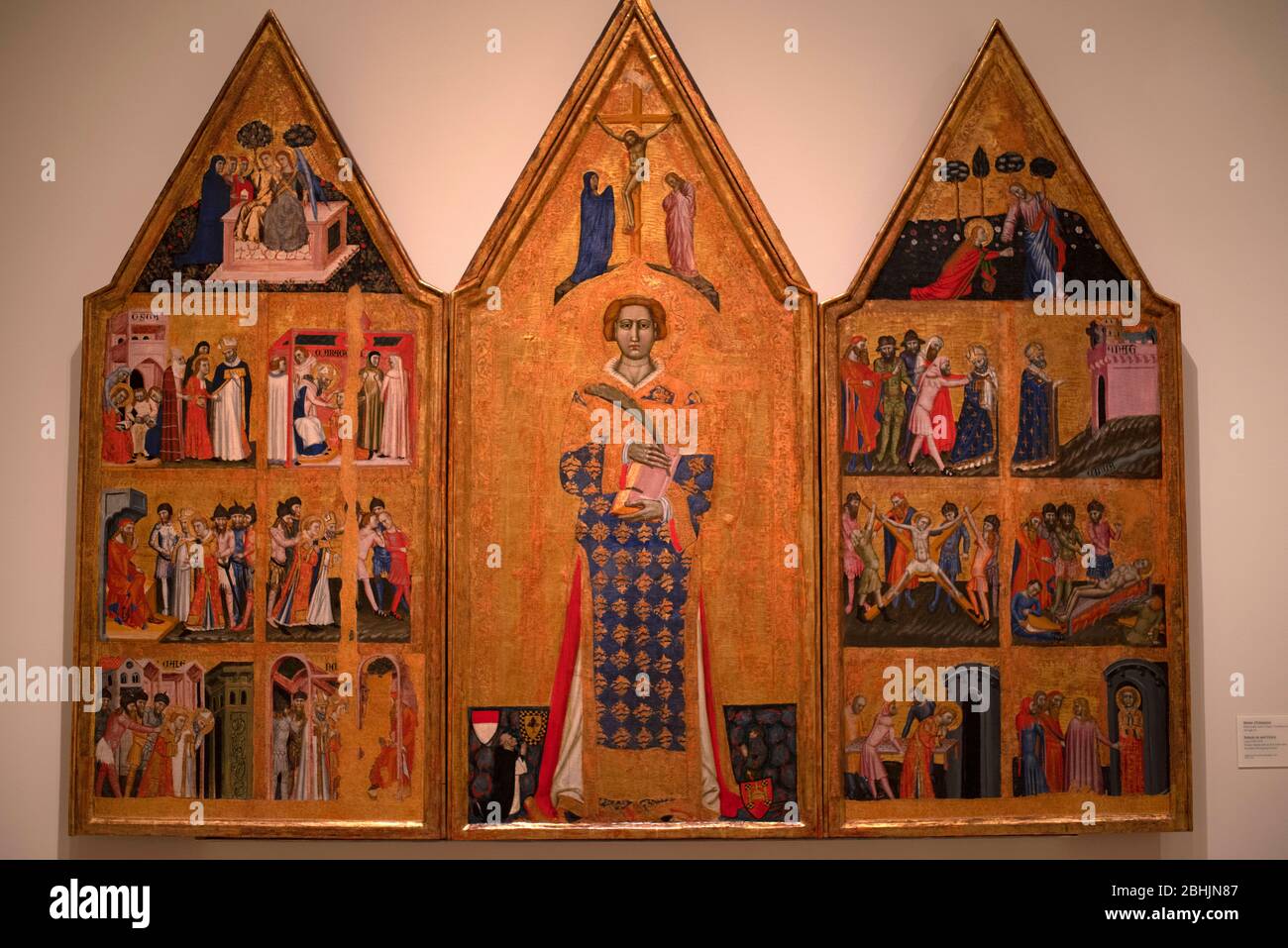 Gothic medieval art in the National Art Museum of Catalonia,Barcelona ...