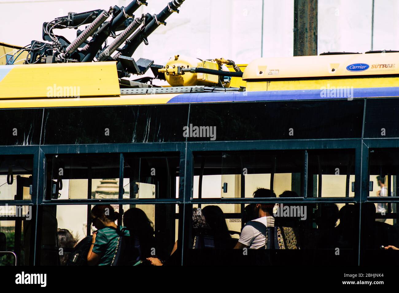 Athens trolley bus hi-res stock photography and images - Alamy