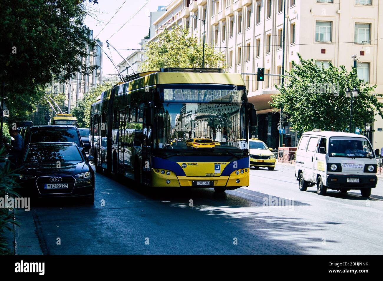 Athens trolley bus hi-res stock photography and images - Alamy