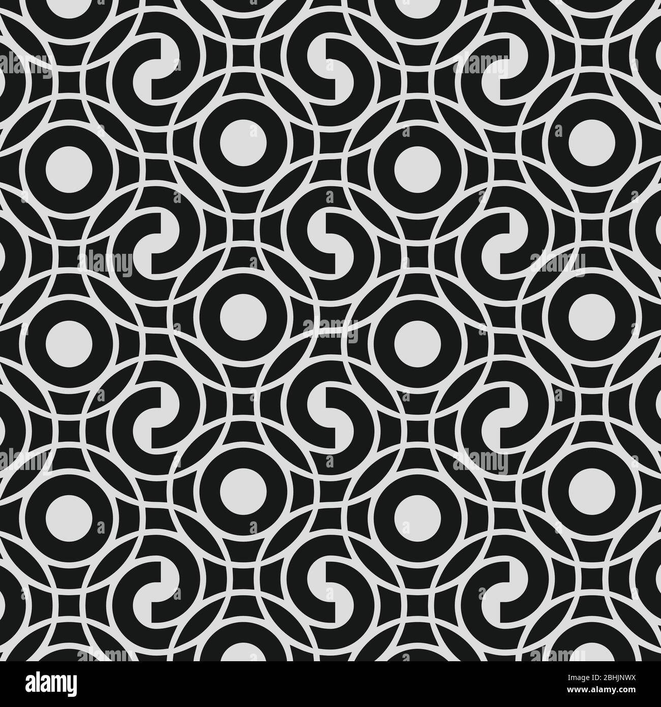 Vector middle round art decoration seamless patterns for element design ...