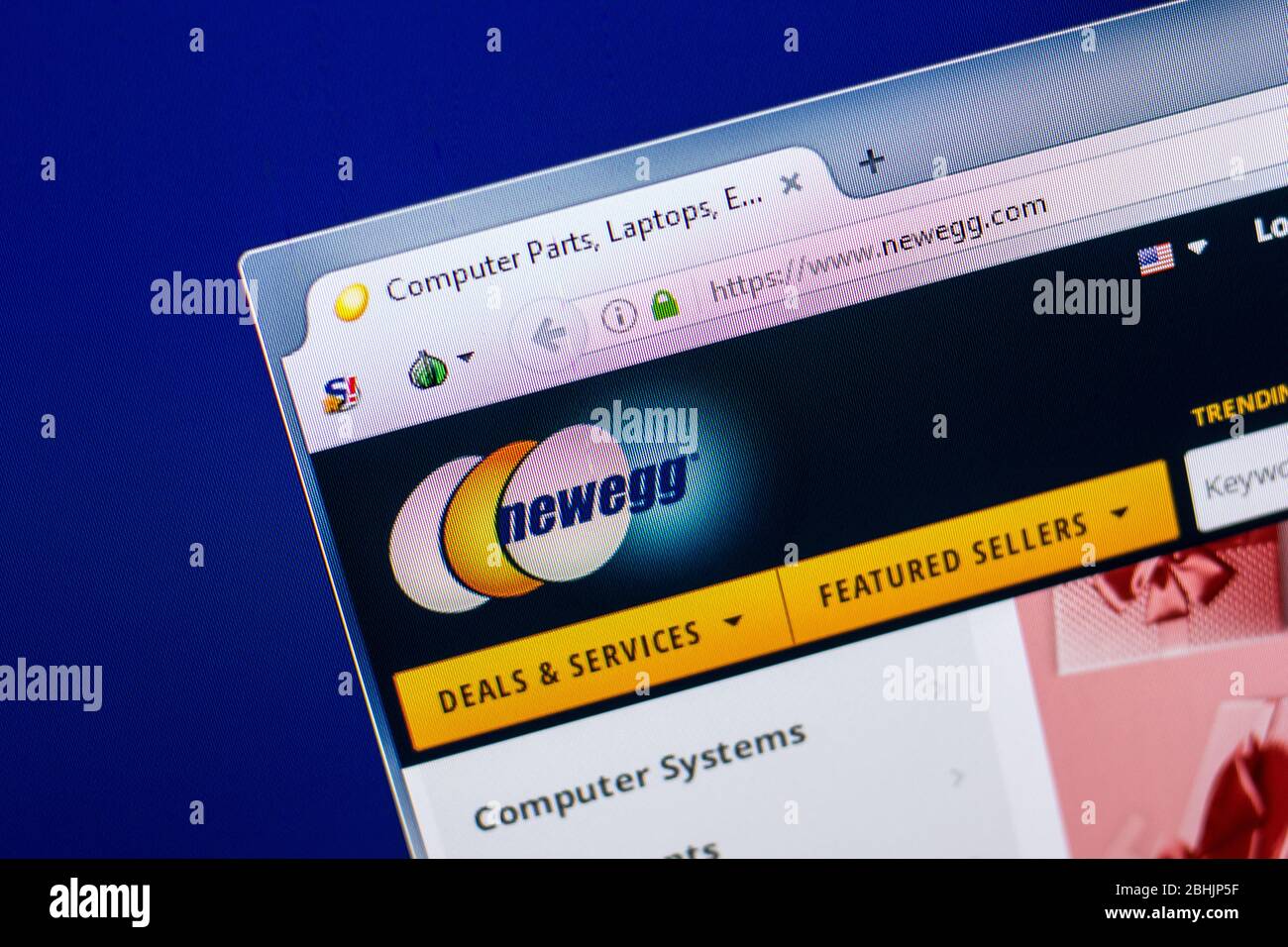 Ryazan, Russia - April 29, 2018: Homepage of Newegg website on the ...