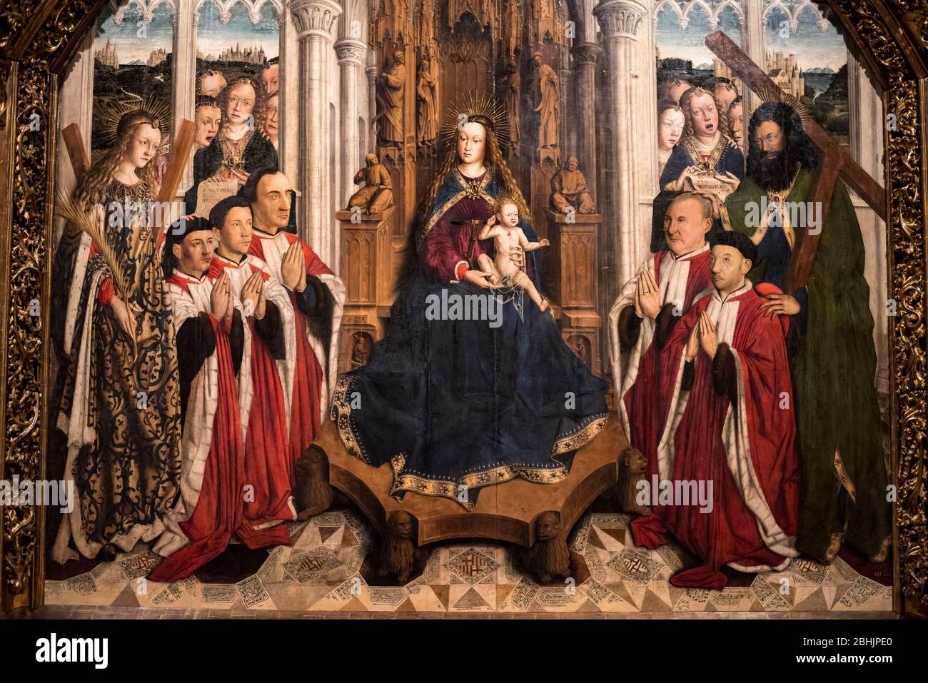 Gothic medieval art in the National Art Museum of Catalonia,Barcelona ...