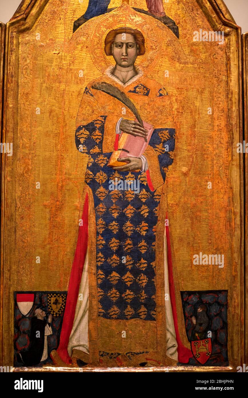 Gothic medieval art in the National Art Museum of Catalonia,Barcelona ...