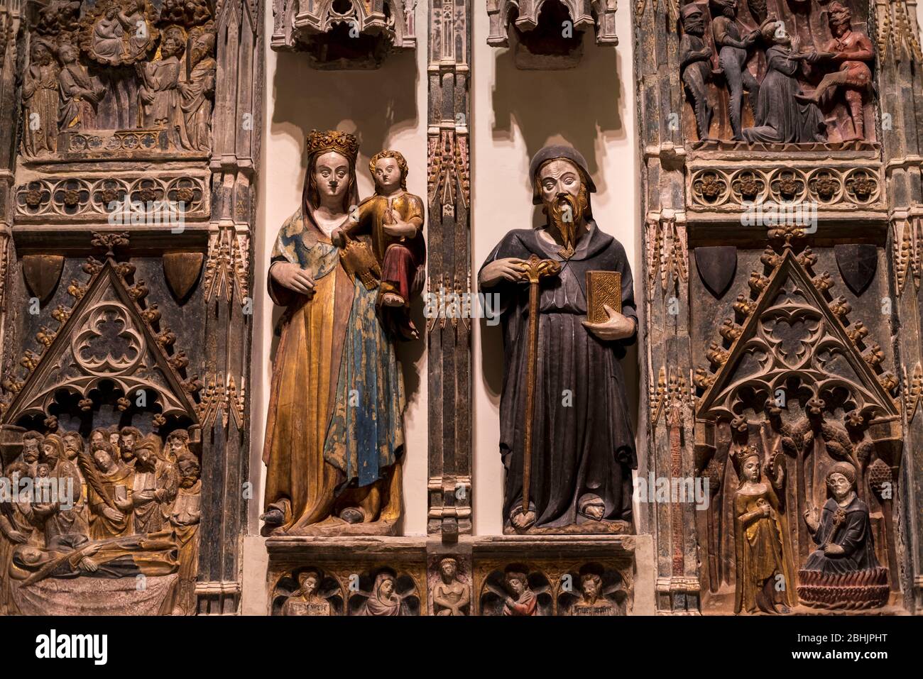 Gothic medieval art in the National Art Museum of Catalonia,anonymous ...