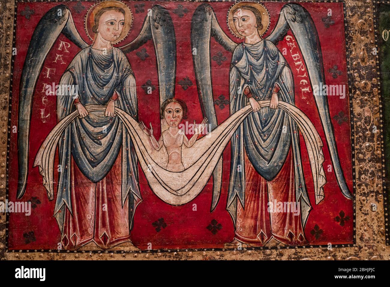 Romanesque art in the National Art Museum of Catalonia,Barcrelona,Altar ...