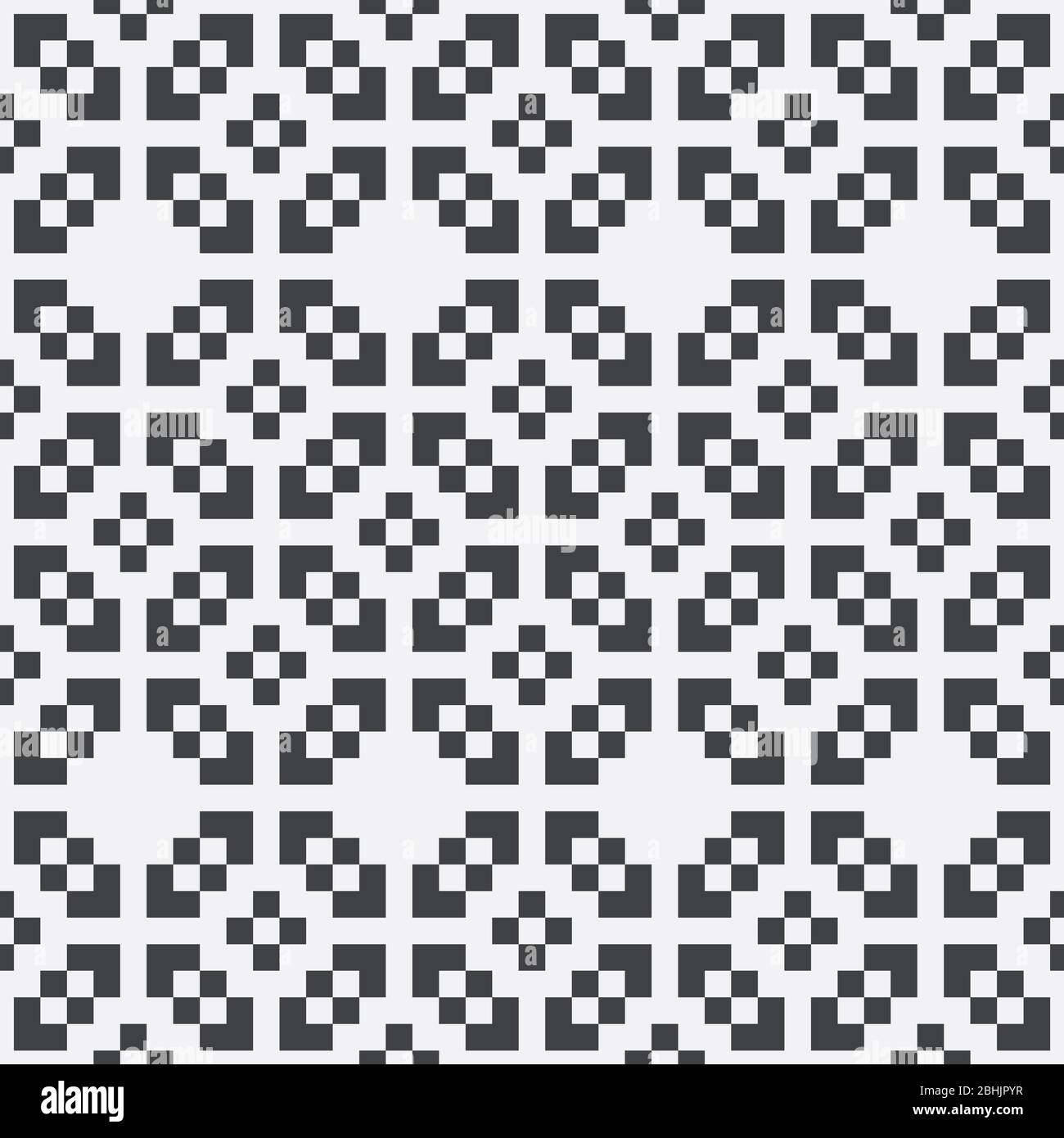 Vector geometric design pixel decoration background seamless pattern ...