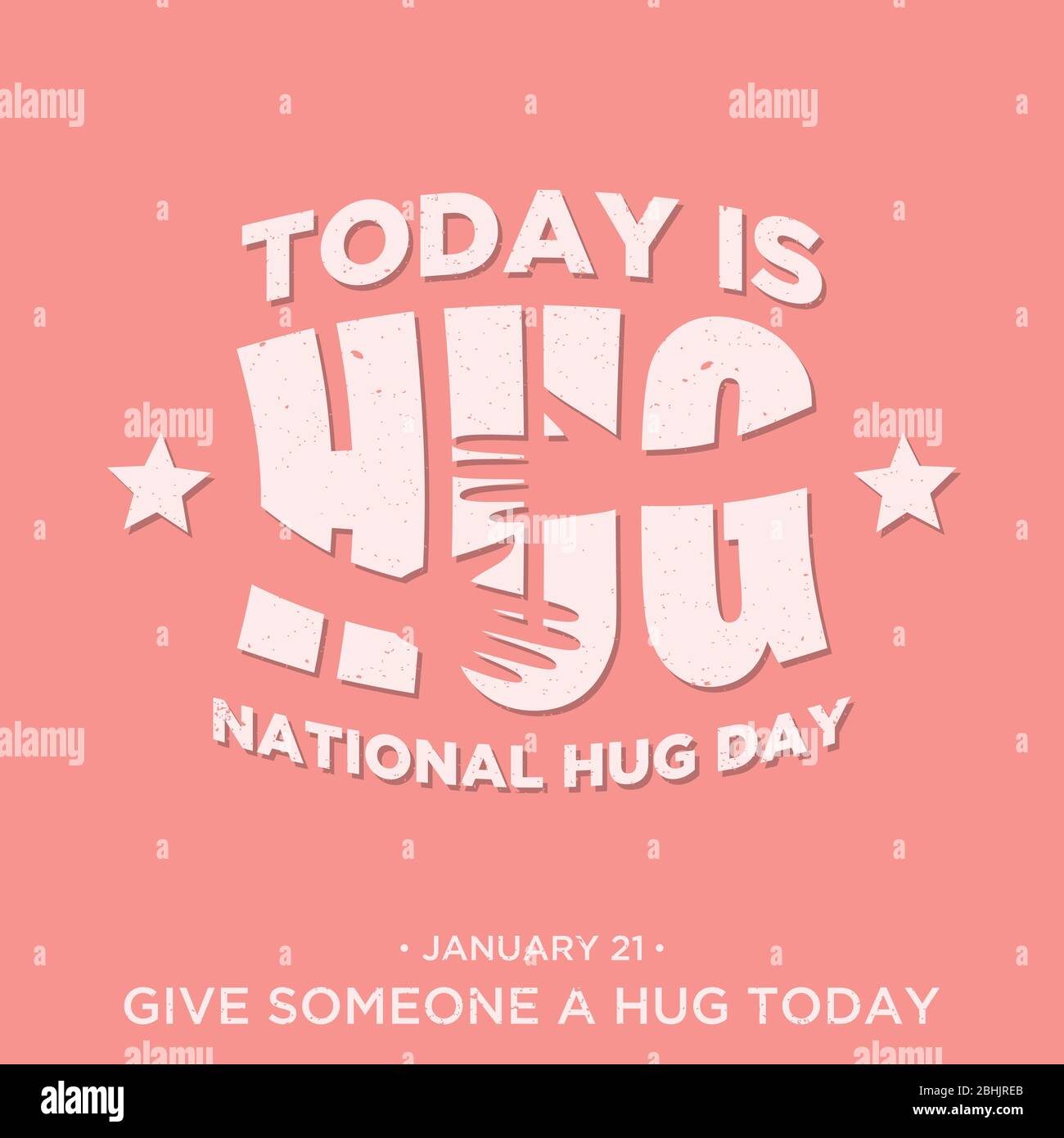 National hugging day Stock Vector Images - Alamy