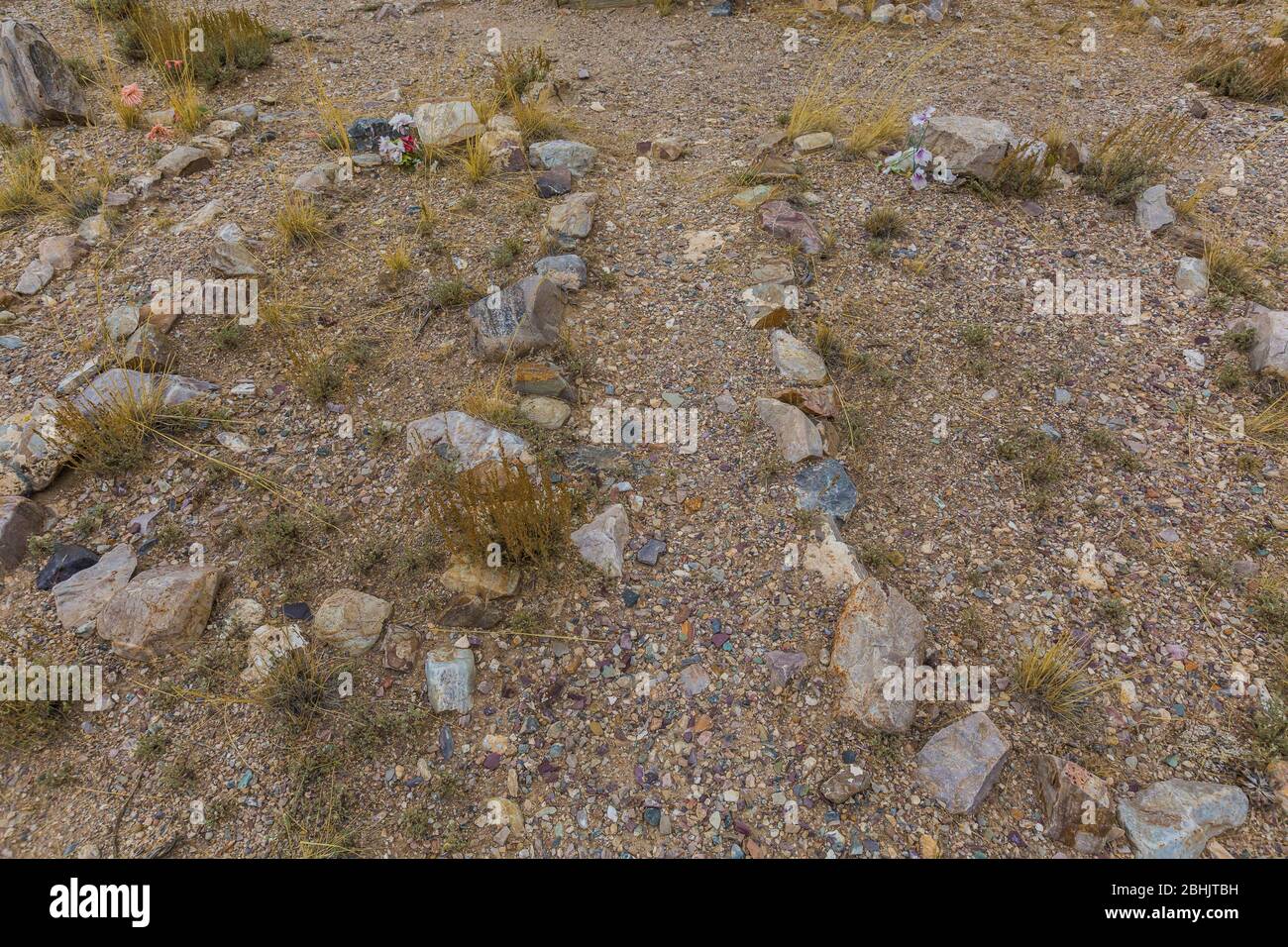 Cemetery in the old ghost town of Osceola, once a thriving mining ...