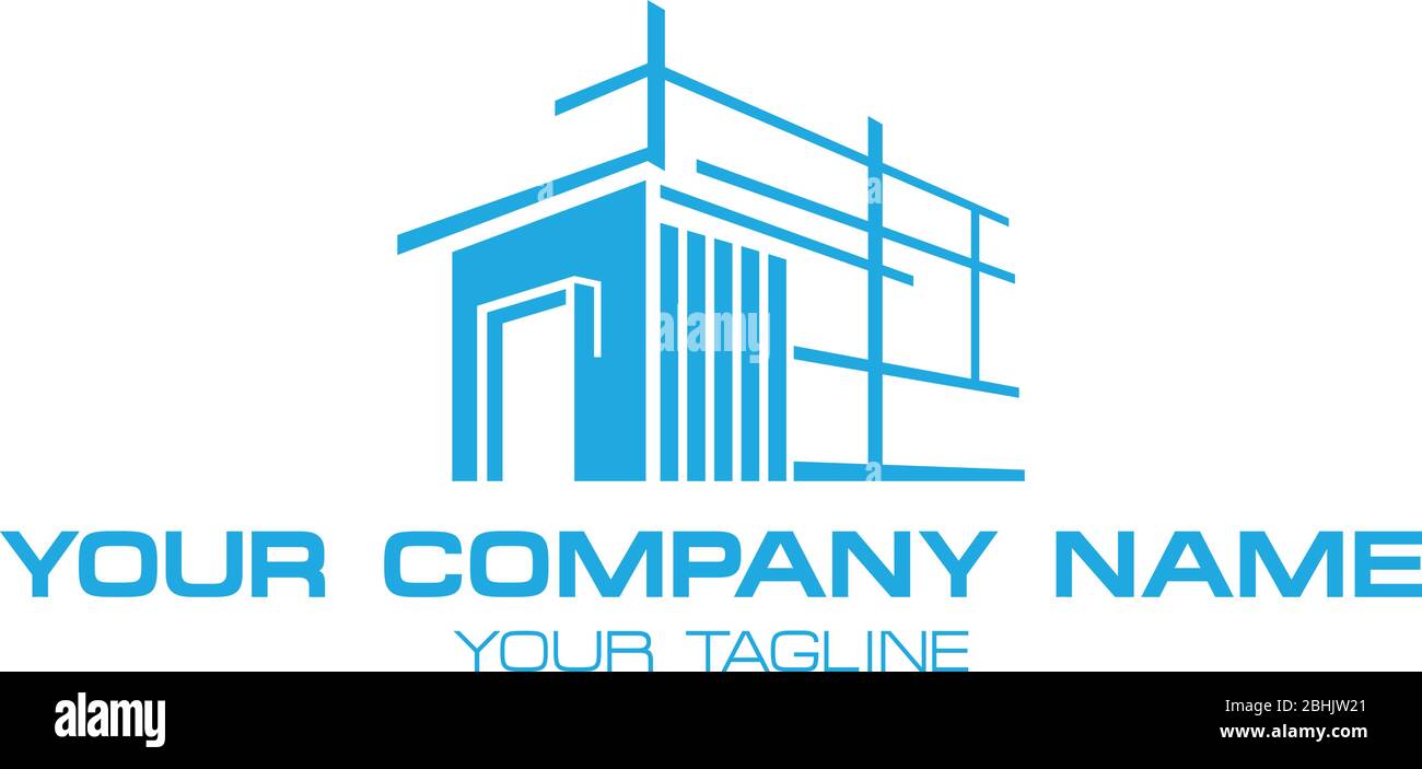 Architecture construction symbol on the white background. Building ...