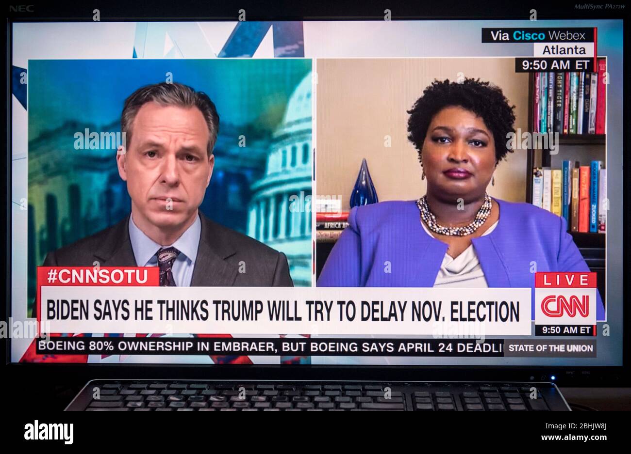 Stacey abrams 2020 hi-res stock photography and images - Alamy