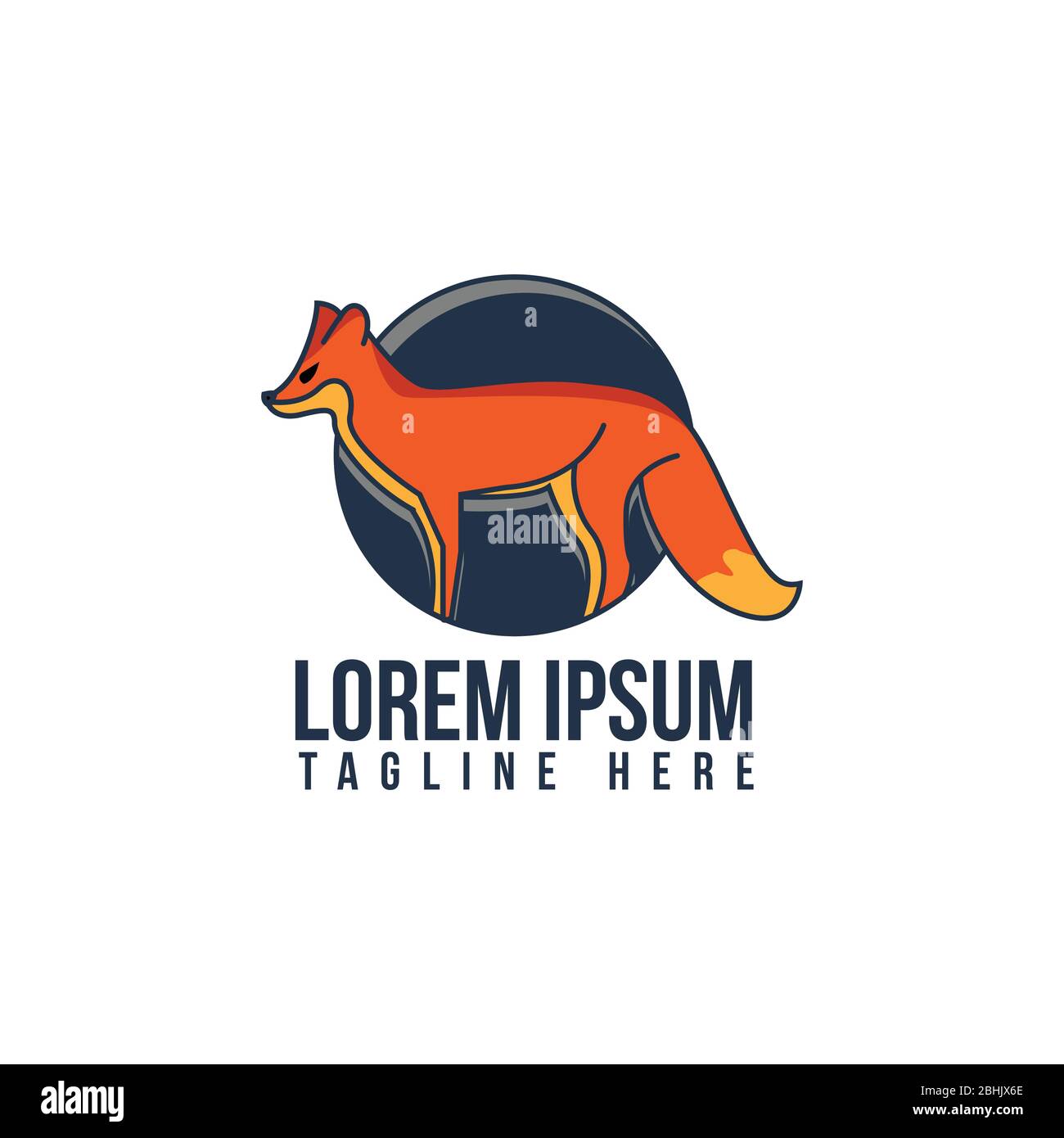 Fox stock image Stock Vector Images - Alamy