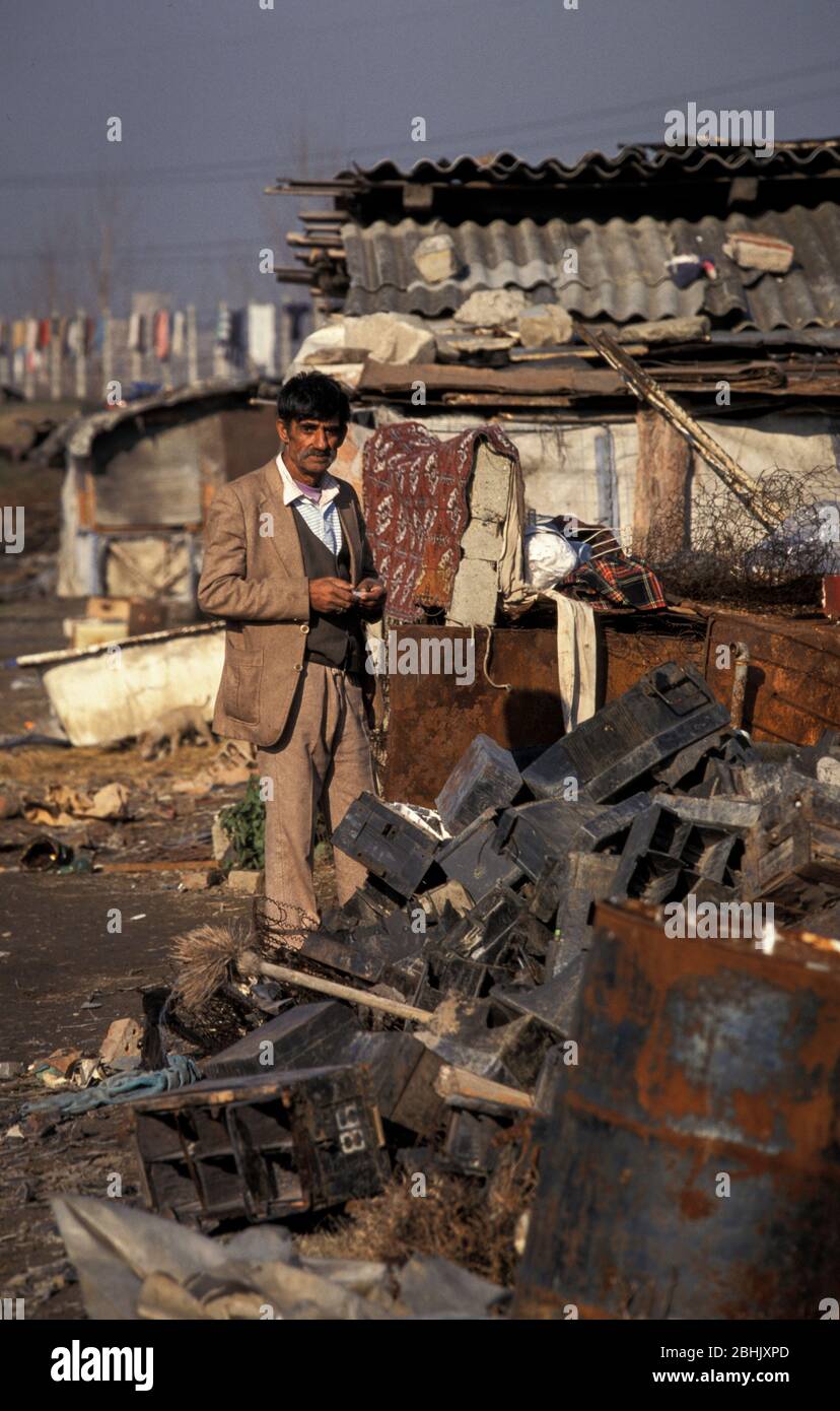 Roma living in squalid conditions at the Vardarishte landfill site by ...