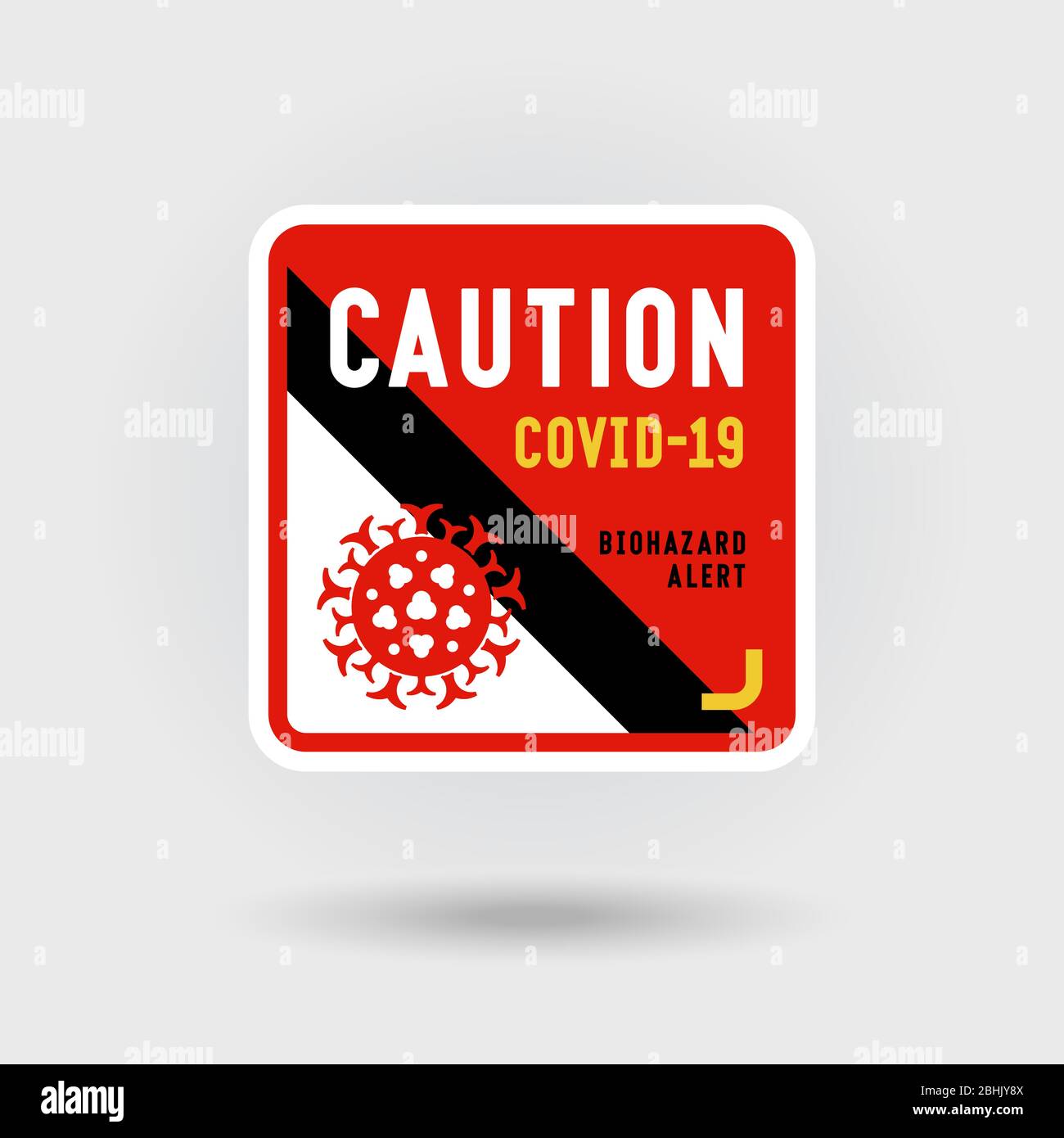 Biohazard symbol alert icon vector hi-res stock photography and images ...