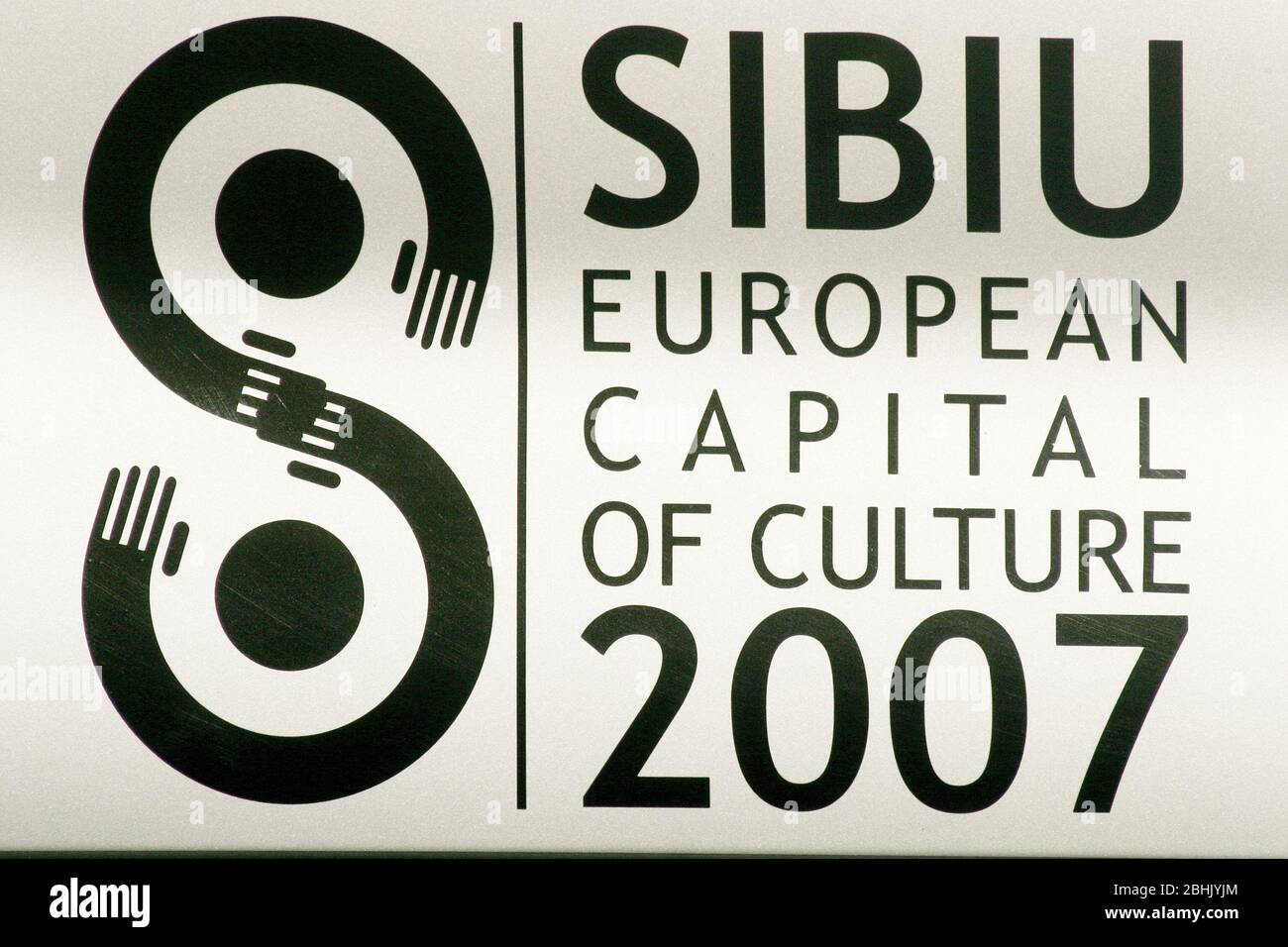 Sibiu, Romania. The official logo and ad for the Sibiu as European ...
