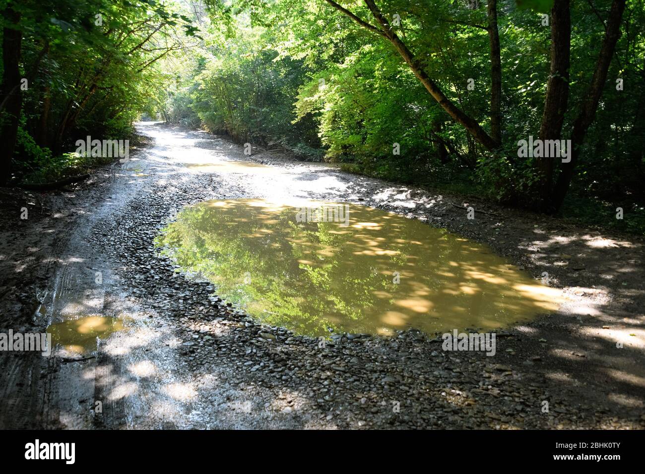 Large dirty puddle hi-res stock photography and images - Alamy